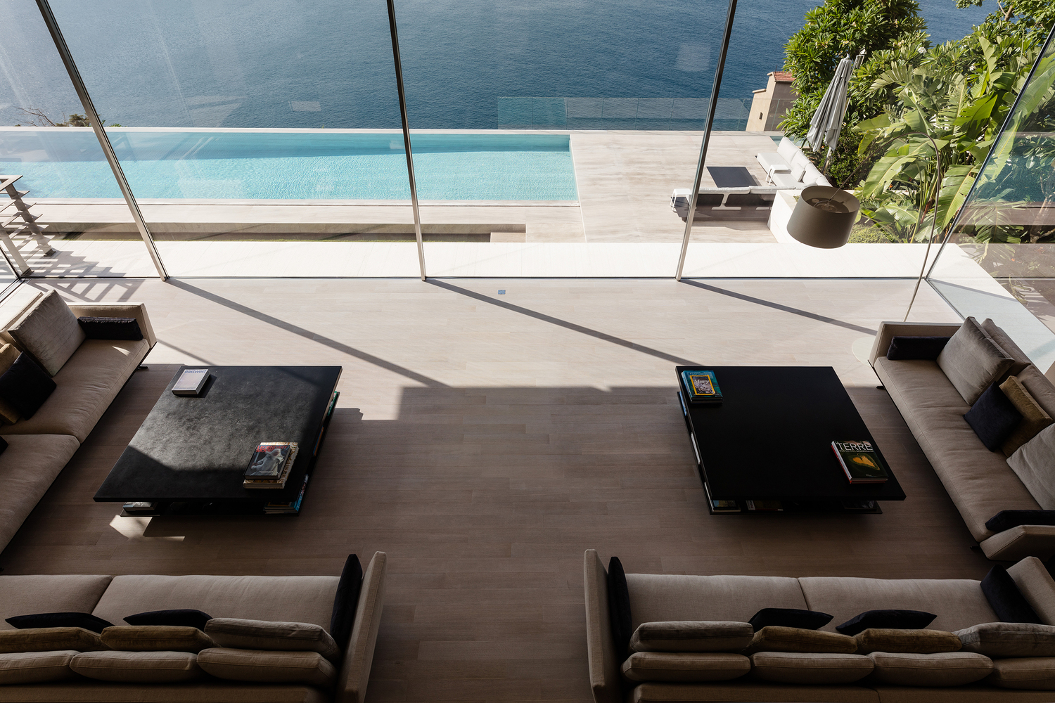 Wallpaper : house, interior design, living rooms, swimming pool, modern ...