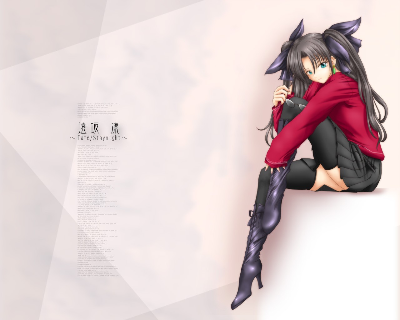 Wallpaper Illustration Anime Girls Green Eyes Stockings Thighs