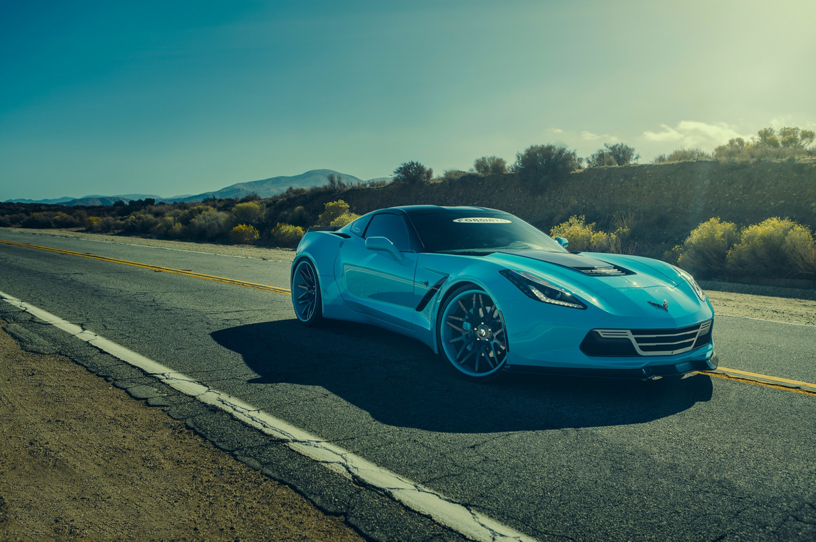 Wallpaper : sports car, Chevrolet Corvette C7, performance car, Ferrari ...
