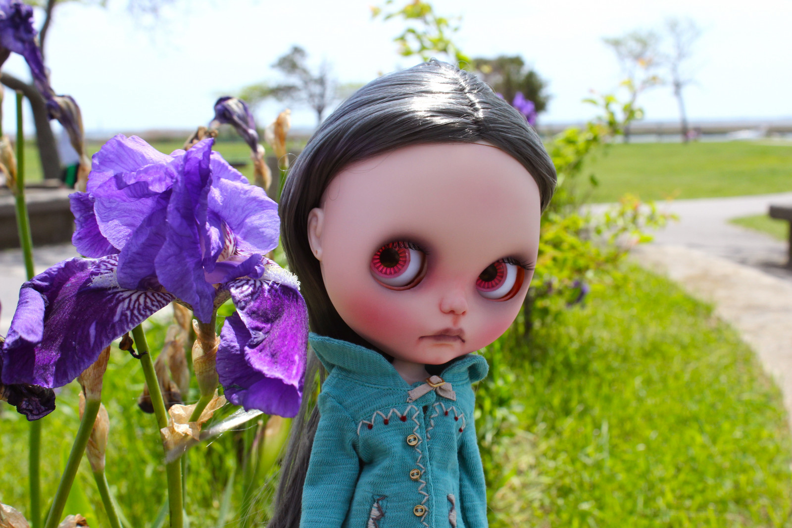 Wallpaper : hat, hair, grey, dolls, gray, Blythe, custom, tbl, scola ...