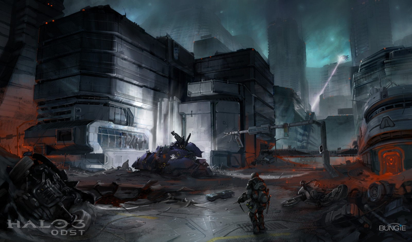 Wallpaper : Halo 3 ODST, games, screenshot, computer wallpaper, pc game ...