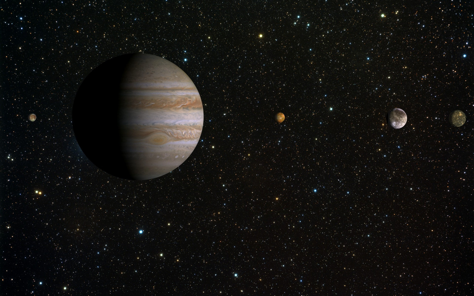 Purple Star Space Jupiter