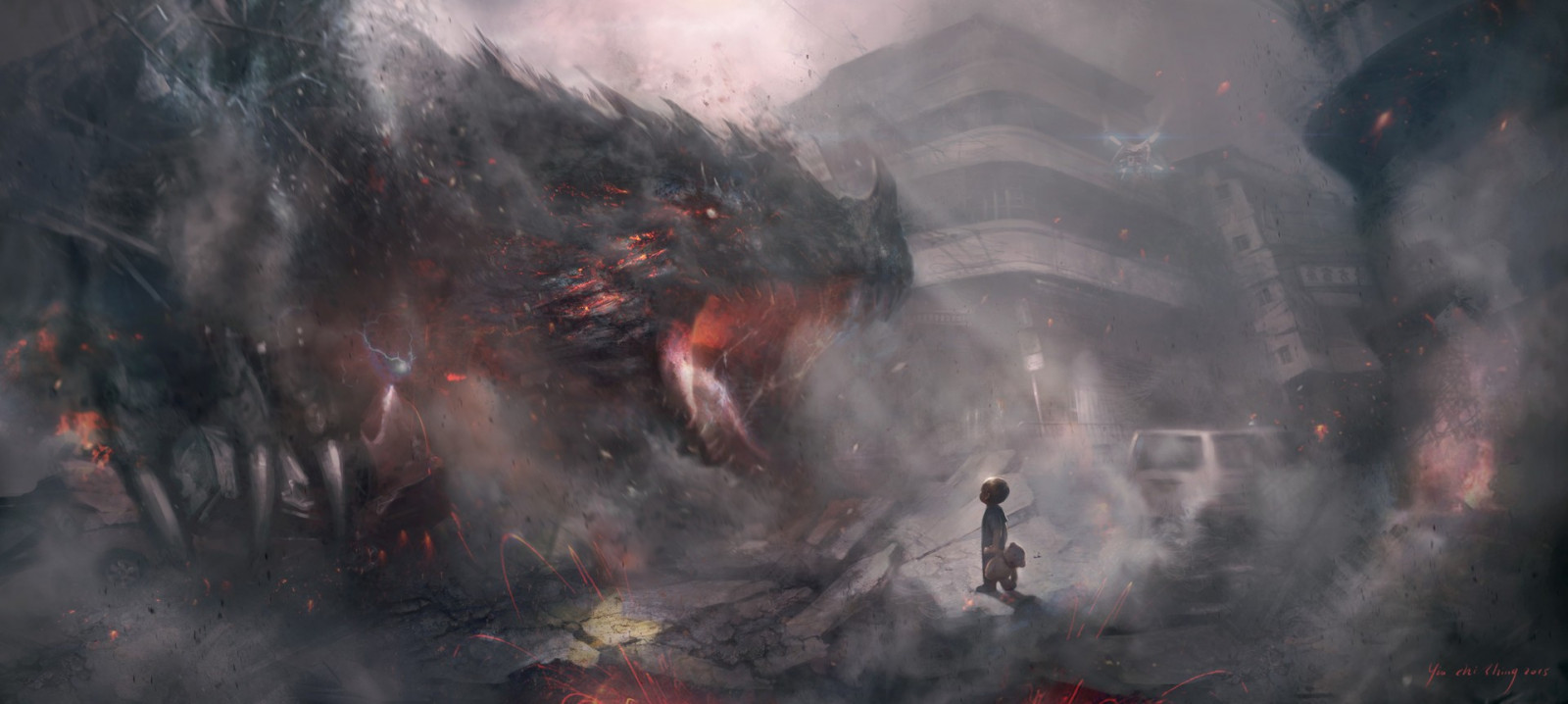 Wallpaper : fantasy art, dragon, explosion, screenshot, computer ...