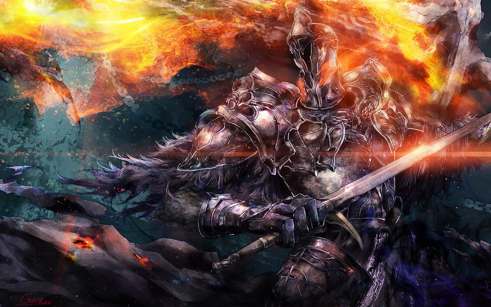 배경 화면 : 1920x1200px, 어두운, 연기, 기사, 영혼 1920x1200 - CoolWallpapers ...