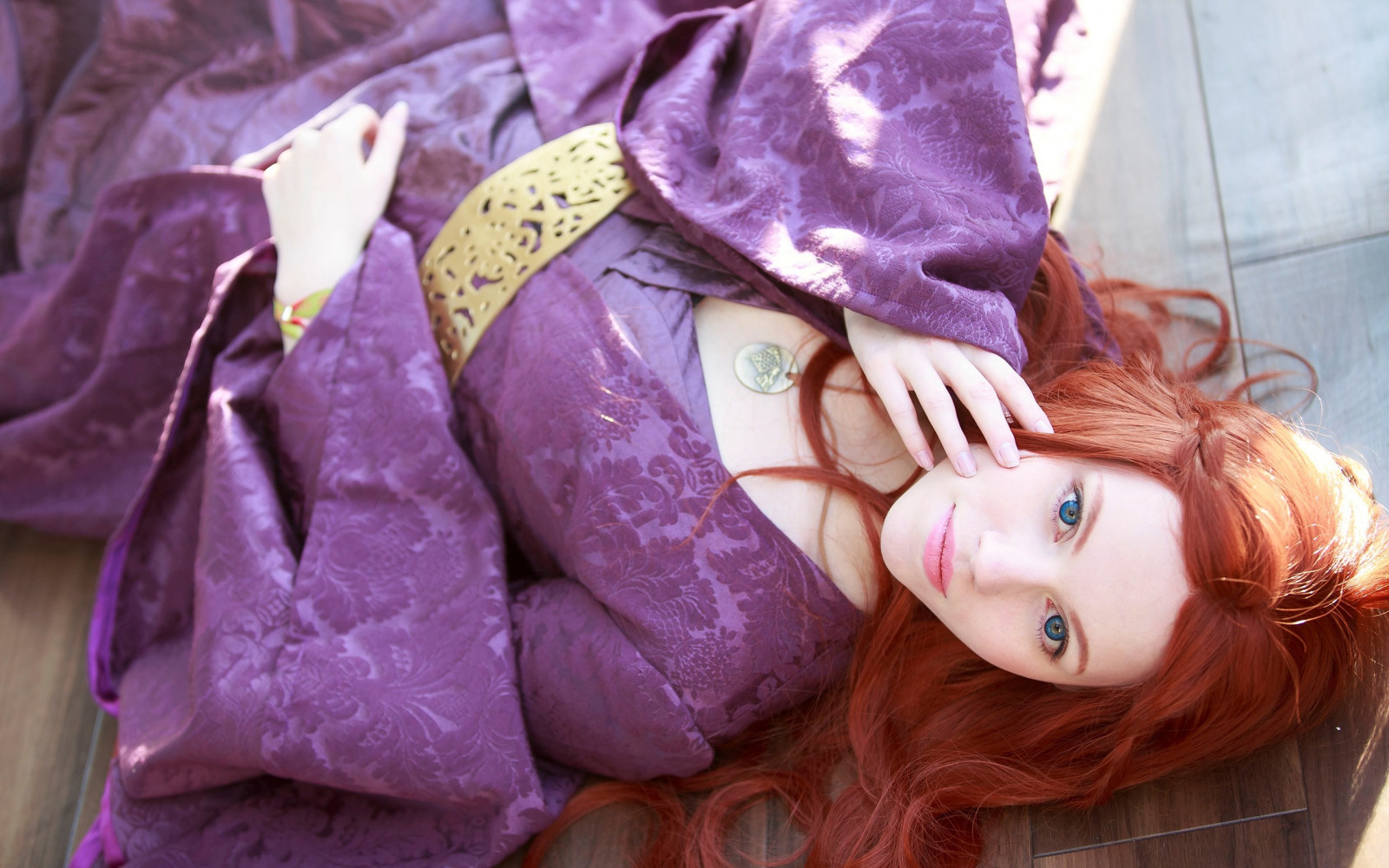 Papel De Parede Mulheres Ruiva Cosplay Modelo Cabelo Longo Anime