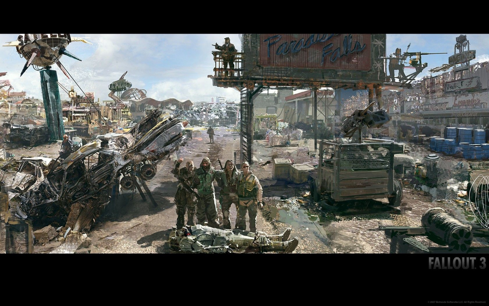 Wallpaper : video games, soldier, Fallout 3, screenshot, pc game ...