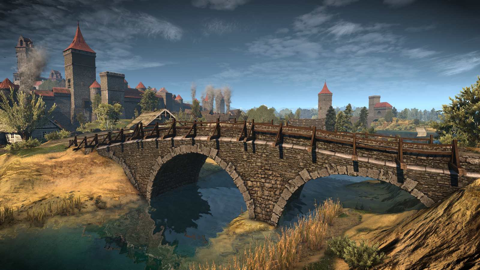Ingyenes háttérképek : A Witcher 3 Wild vadászat, Novigrad, híd, The ...
