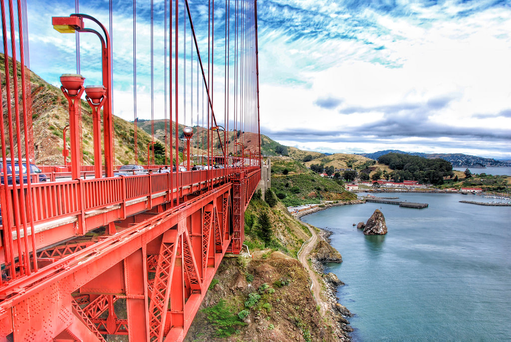 Sfondi : Landschaft, paesaggio, rosso, acqua, San Francisco, ponte ...
