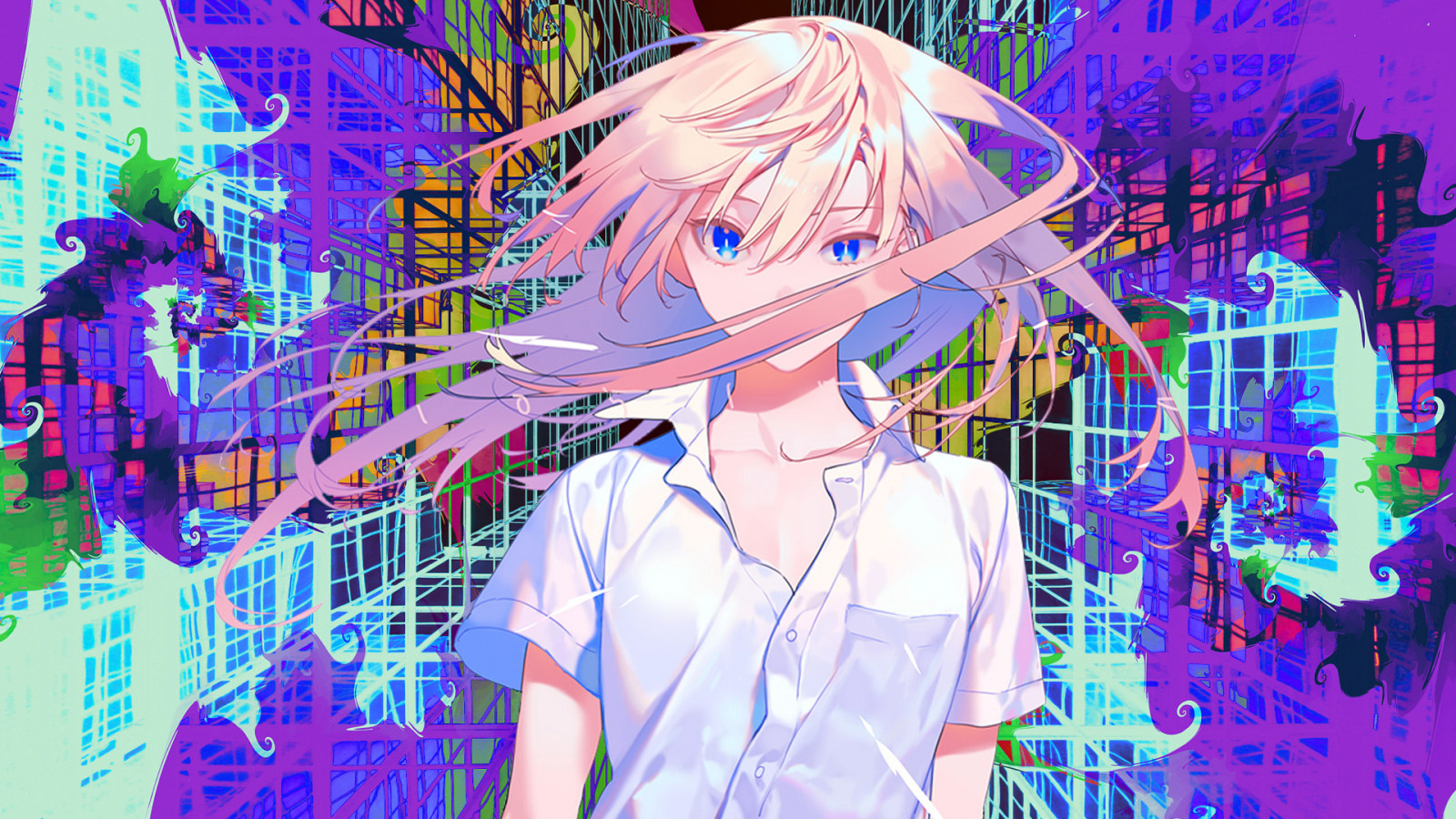 Wallpaper : anime girls, creative coding 1920x1080 - musicskill ...