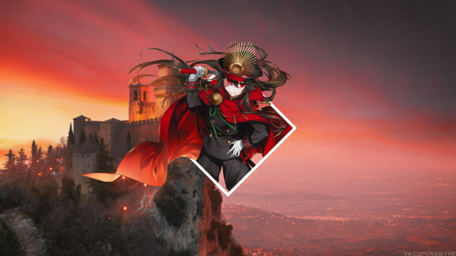 배경 화면 : 애니메이션 소녀들, picture in picture, Raidy hd 1920x1080 - smreko ...