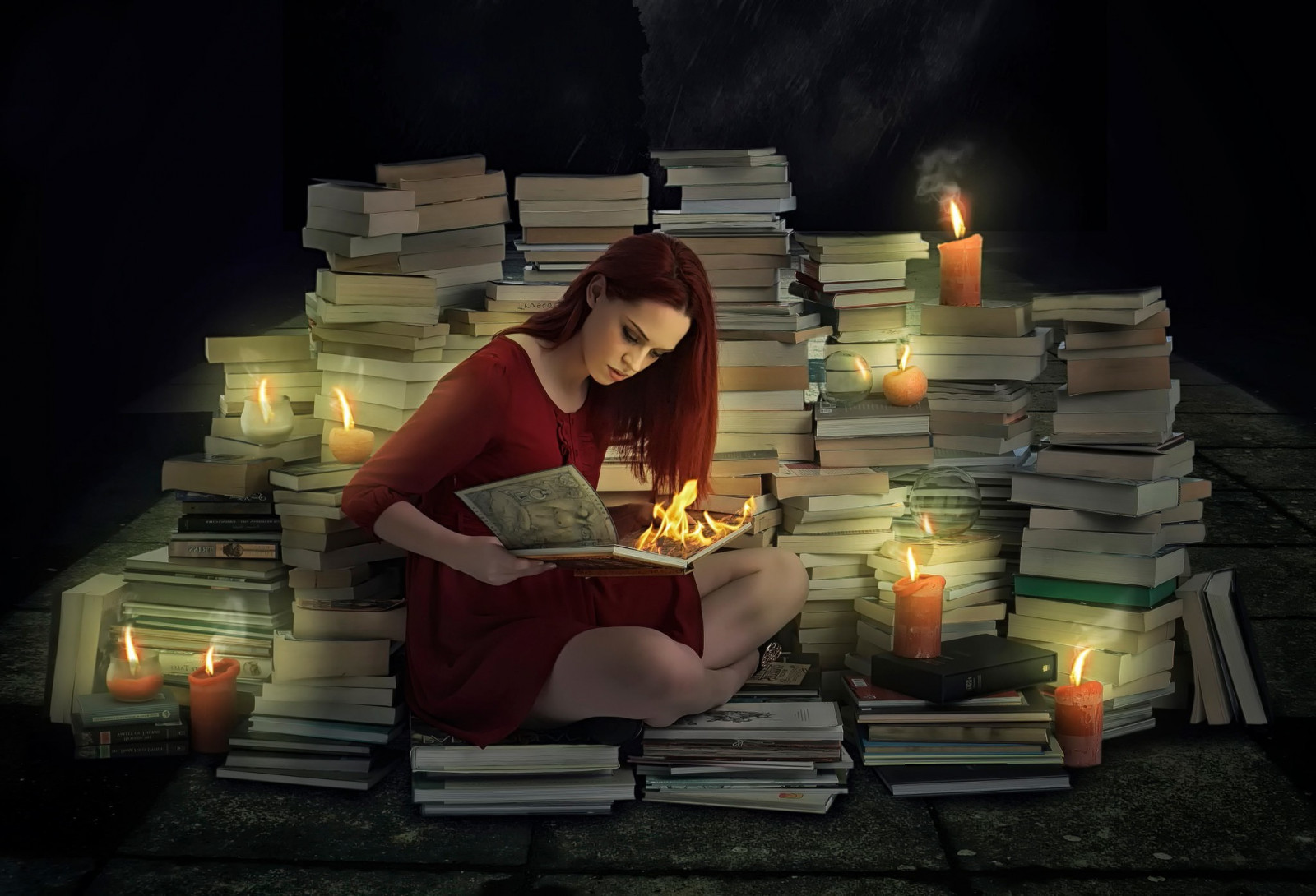 Wallpaper : women, books, reading, darkness, screenshot, 2048x1396 px ...