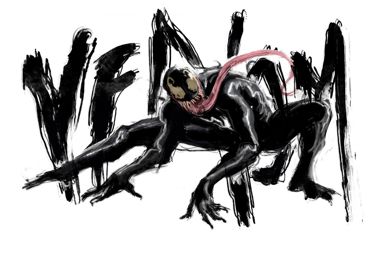 Imagini de fundal : opera de arta, fundal alb, Venin, creatură ...