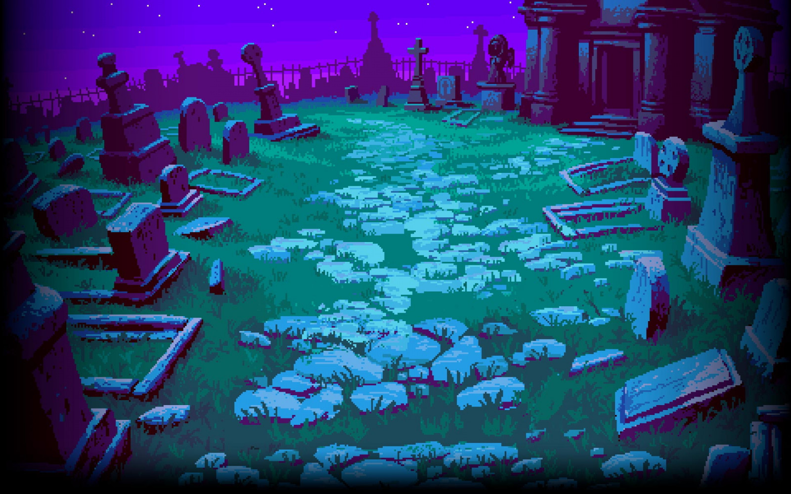Wallpaper : seni digital, pixel art, piksel, pixelated, kuburan, malam ...