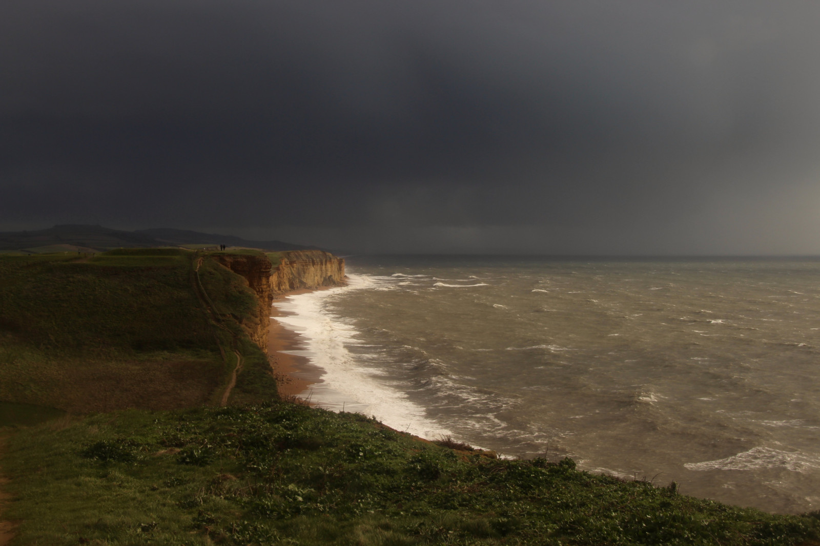 Wallpaper : storm, clouds, beach, coastpath, coastline, coast, ocean ...