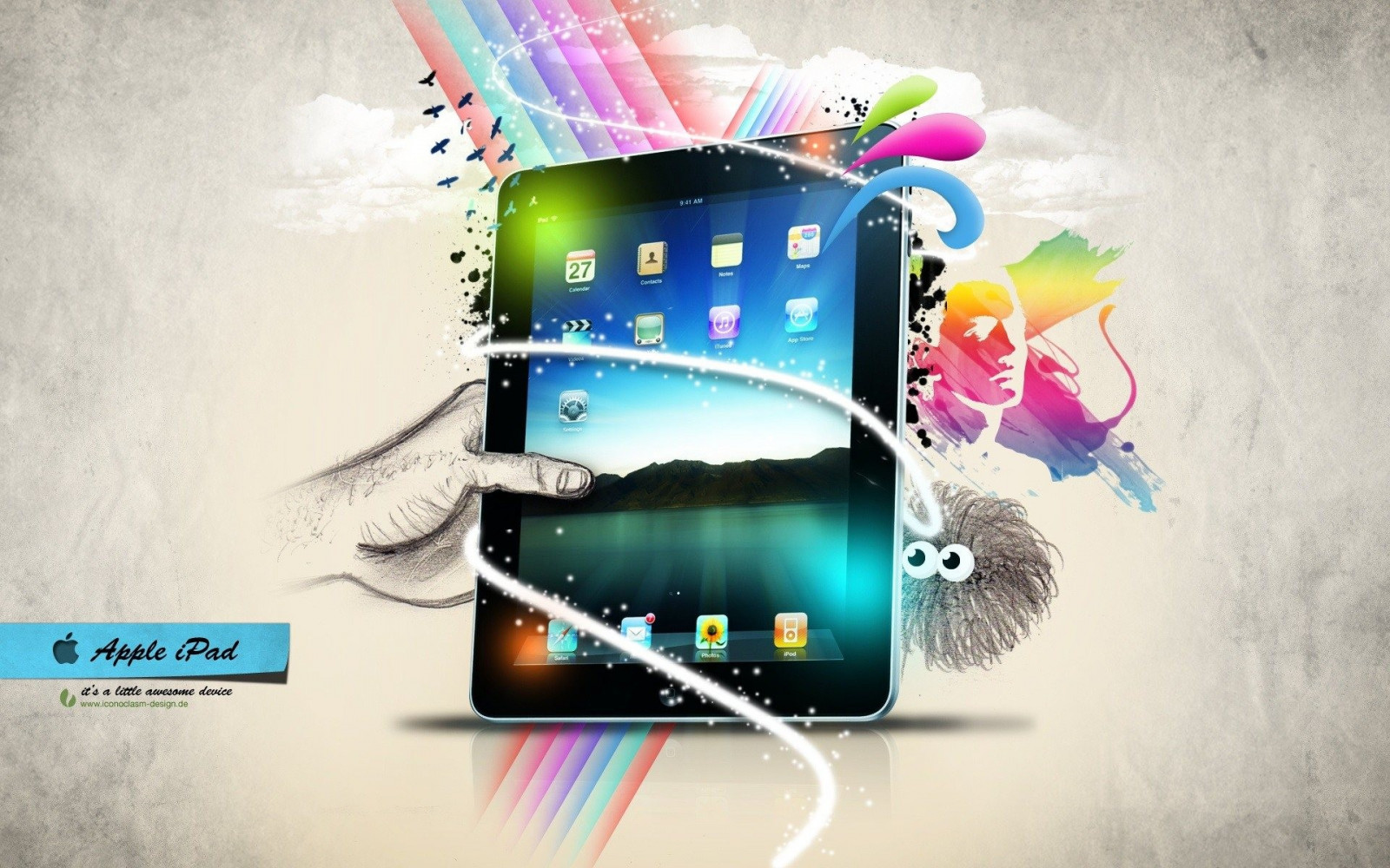 Wallpaper : illustration, graphic design, brand, iPad, banner, color ...