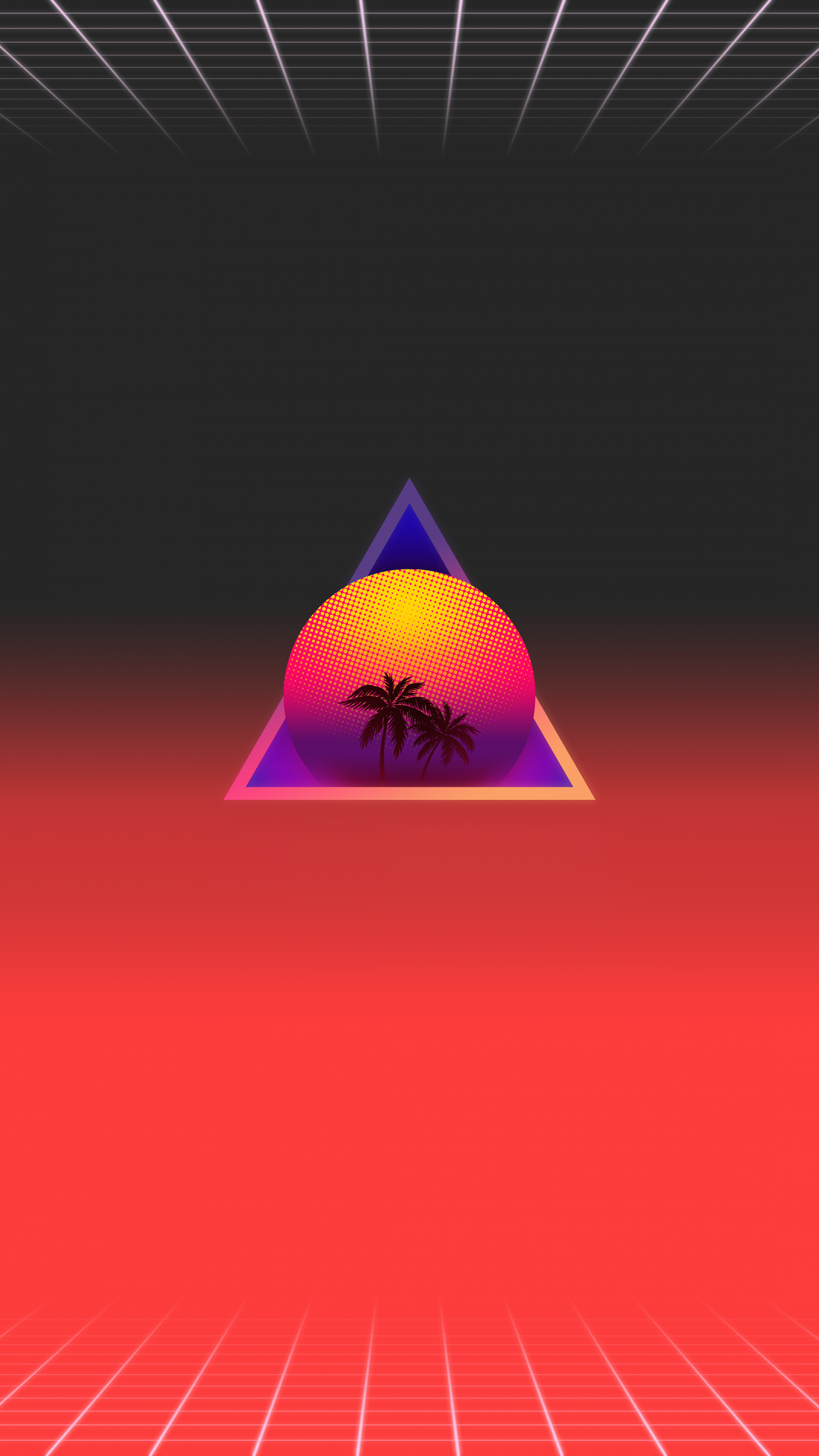 Wallpaper : synthwave, OutRun, vaporwave, Retrowave, sunset, palm trees ...