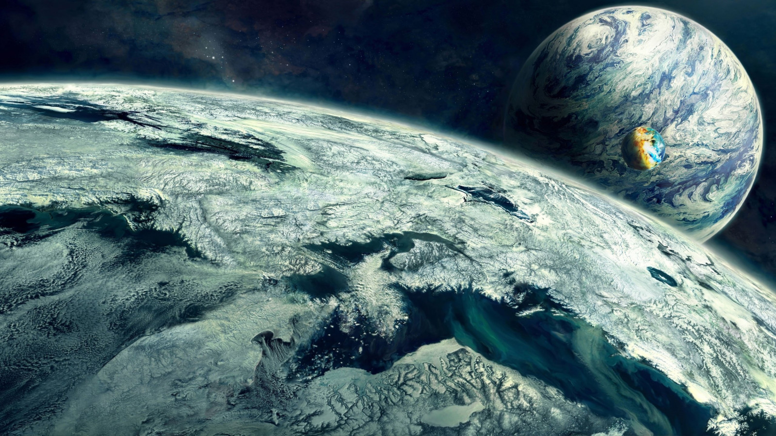Bakgrundsbilder : 2560x1440 px, galax, planet, planeter, rymden ...
