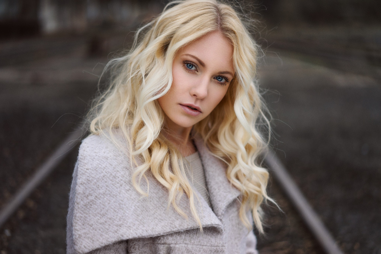 Wallpaper Face Women Outdoors Blonde Depth Of Field Long Hair