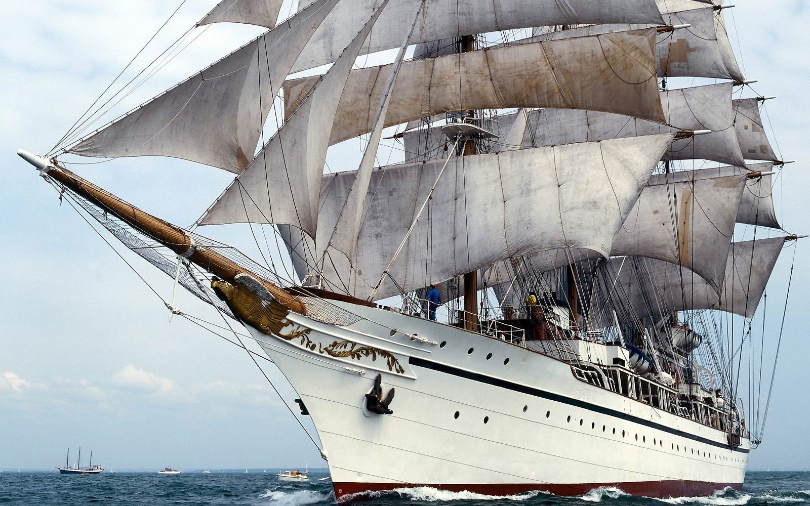 Wallpaper Boat Sailing Ship Vehicle Brigantine Sailboat