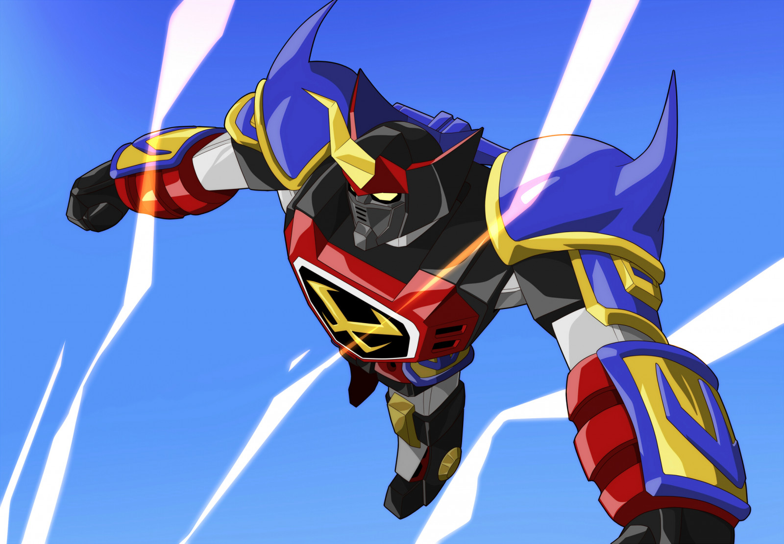 Wallpaper : Warring States Demon God GoShogun, anime, mechs, Super ...