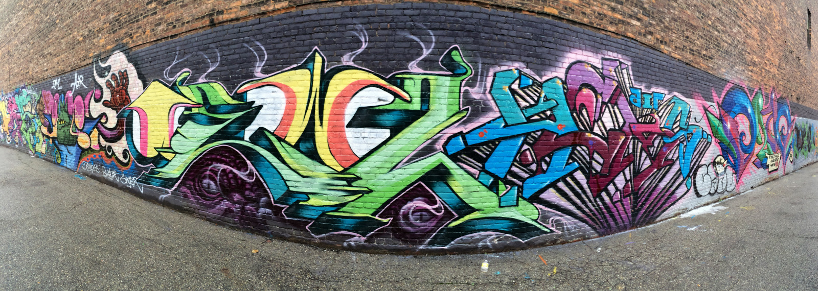 Bakgrundsbilder : graffiti, KONST, gatukonst, mural 5059x1803 ...