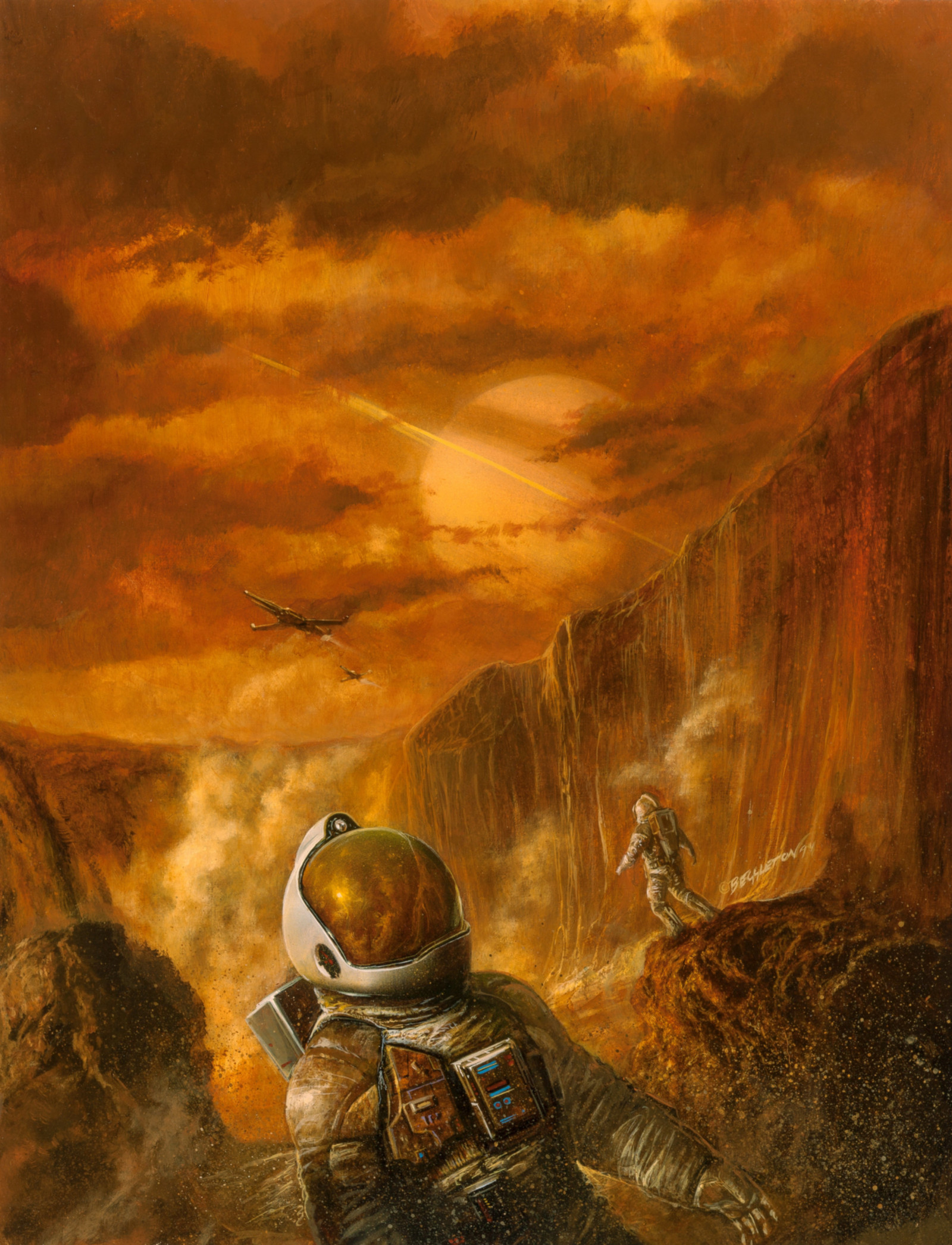 배경 화면 : Bob Eggleton, 공상 과학 소설, Pulp Magazine, 행성, 우주복 2249x2938 ...