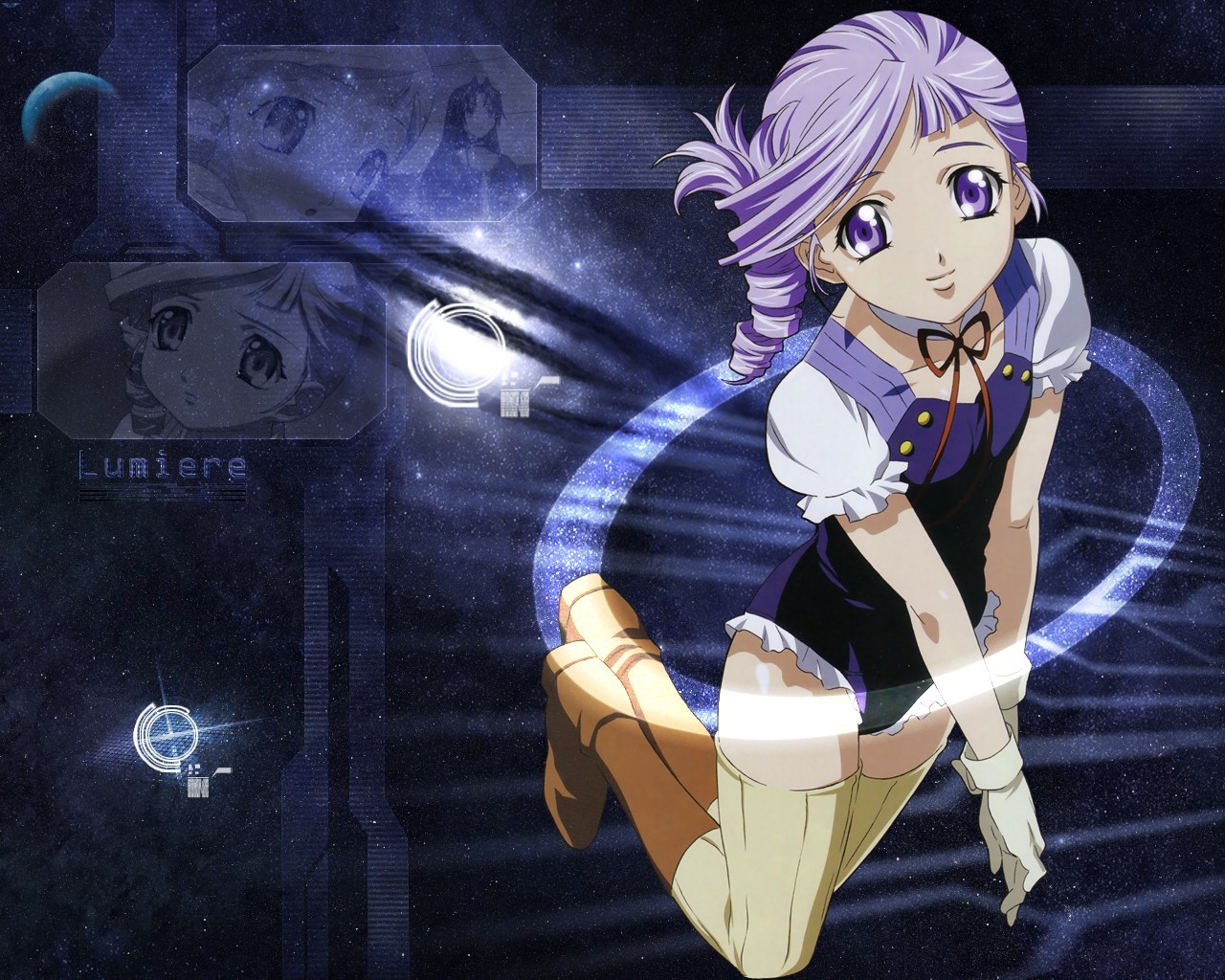 Sfondi : anime, ragazza, Sorriso, Volo, spazio 1280x1024 - goodfon ...