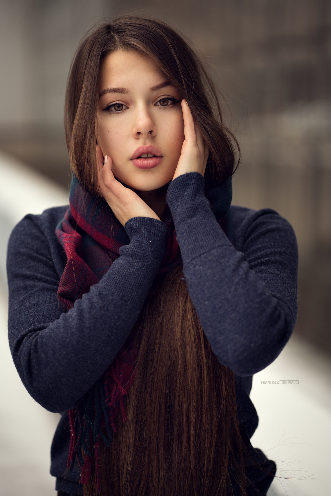 Wallpaper Brunette Portrait Display Women Outdoors Bokeh