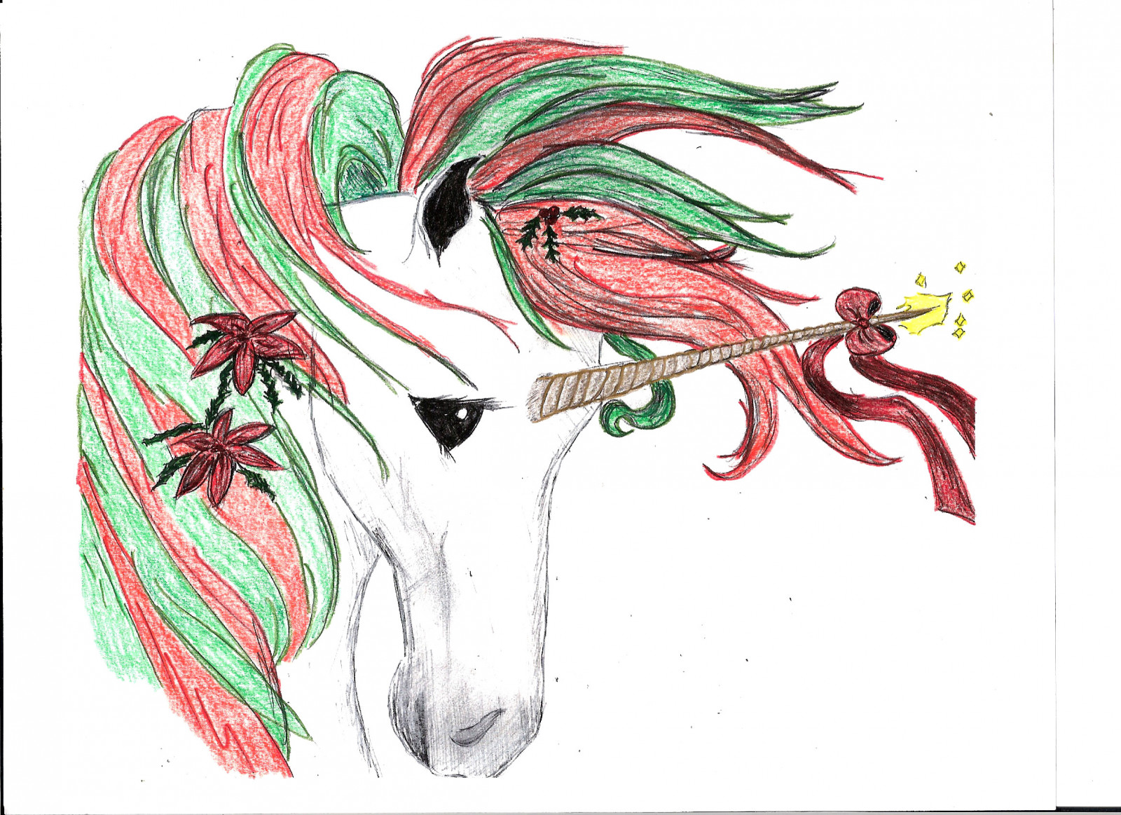Wallpaper : 2338x1700 px, hewan, hari Natal, kuda, gaib, unicorn ...