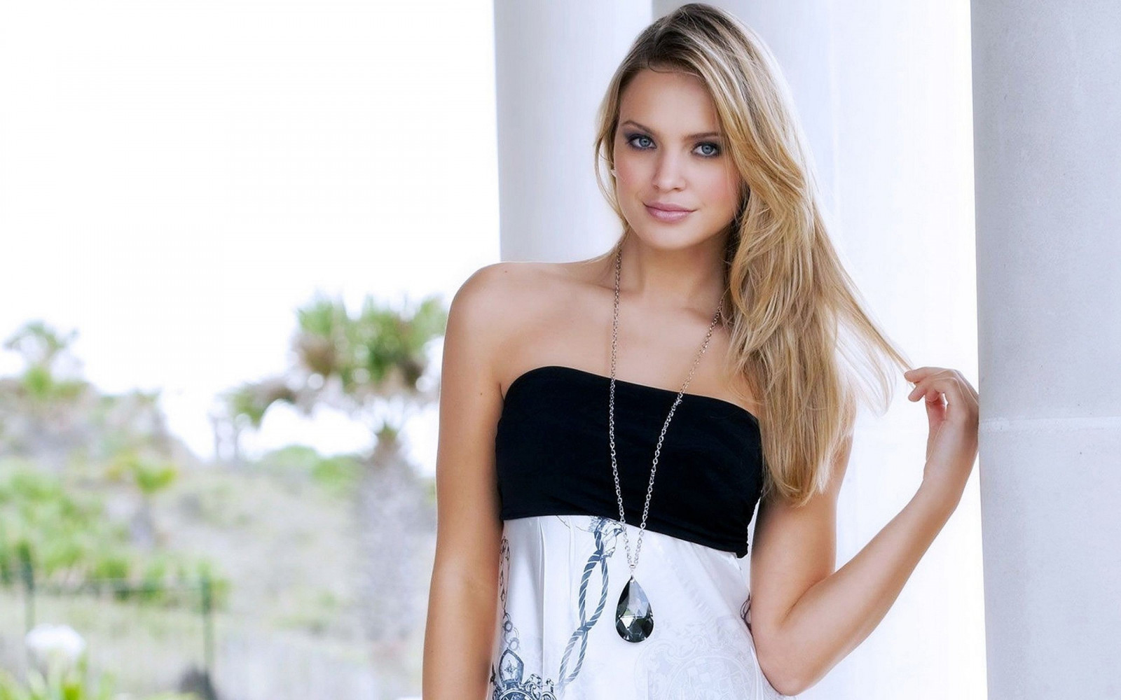 Wallpaper Face Model Blonde Long Hair Photography Fashion