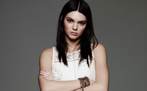 Wallpaper Kendall Jenner Model Dark Hair Women Outdoors Legs