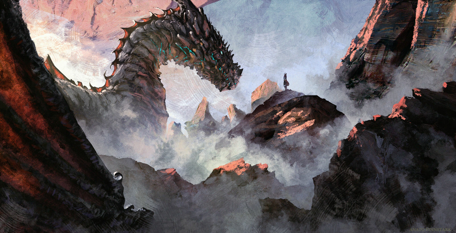 วอลเปเปอร์ : ศิลปะจินตนาการ, มังกร, The Lost Knight, Anato Finnstark ...