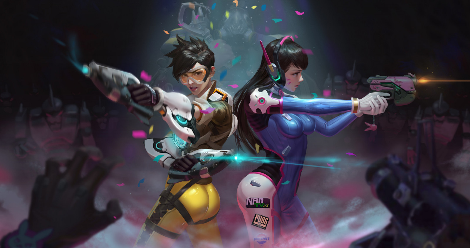 Hintergrundbilder Videospiele Tracer Overwatch D Va Overwatch Enge Kleidung Frau Mädchen