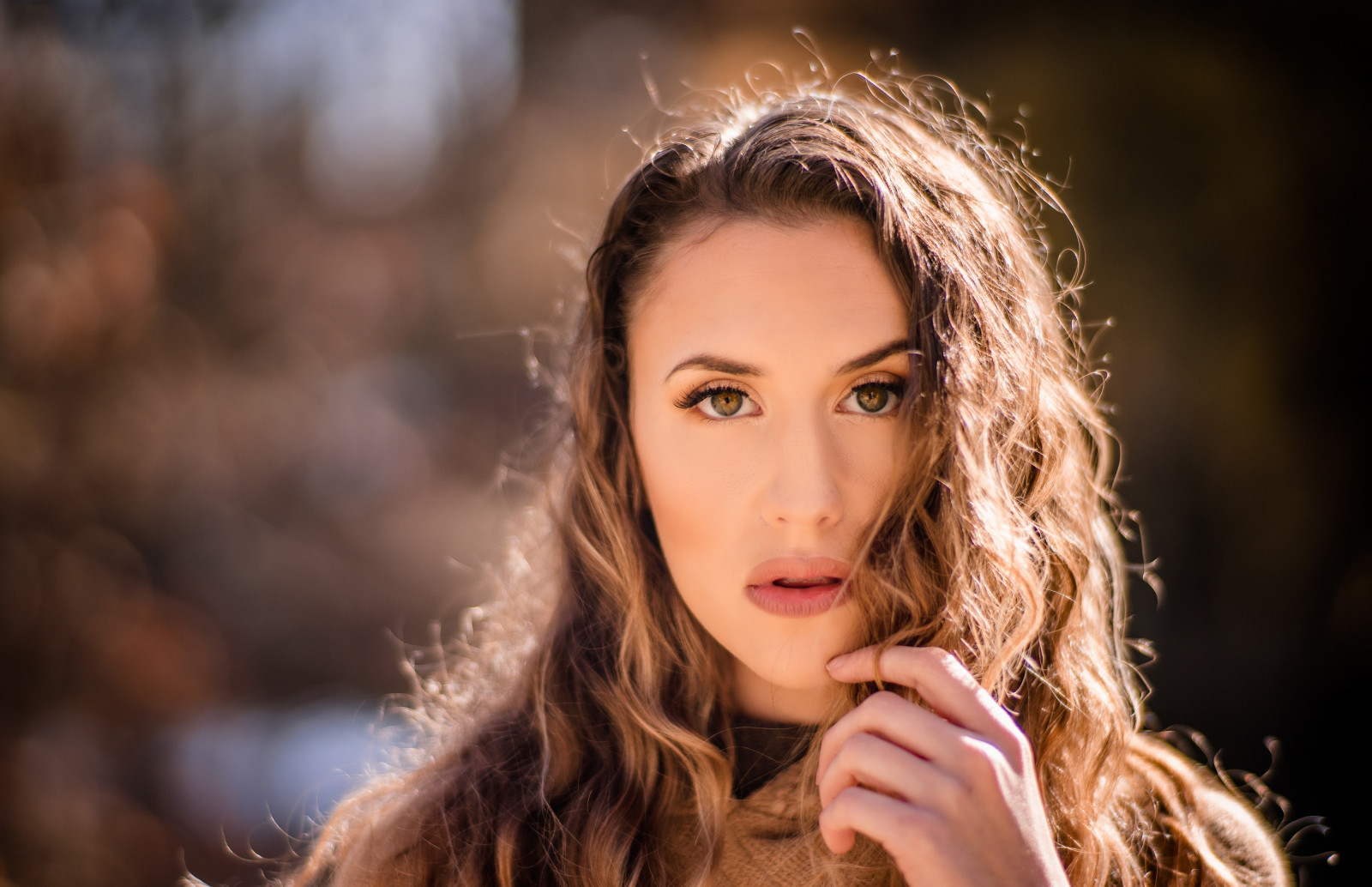 Wallpaper : model, portrait, face, women outdoors 4000x2586 ...