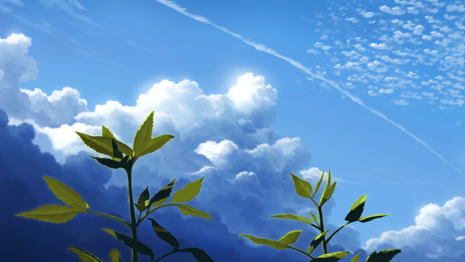 Wallpaper : anime, sky, landscape, clouds 1920x1080 - xistent - 1677303 ...