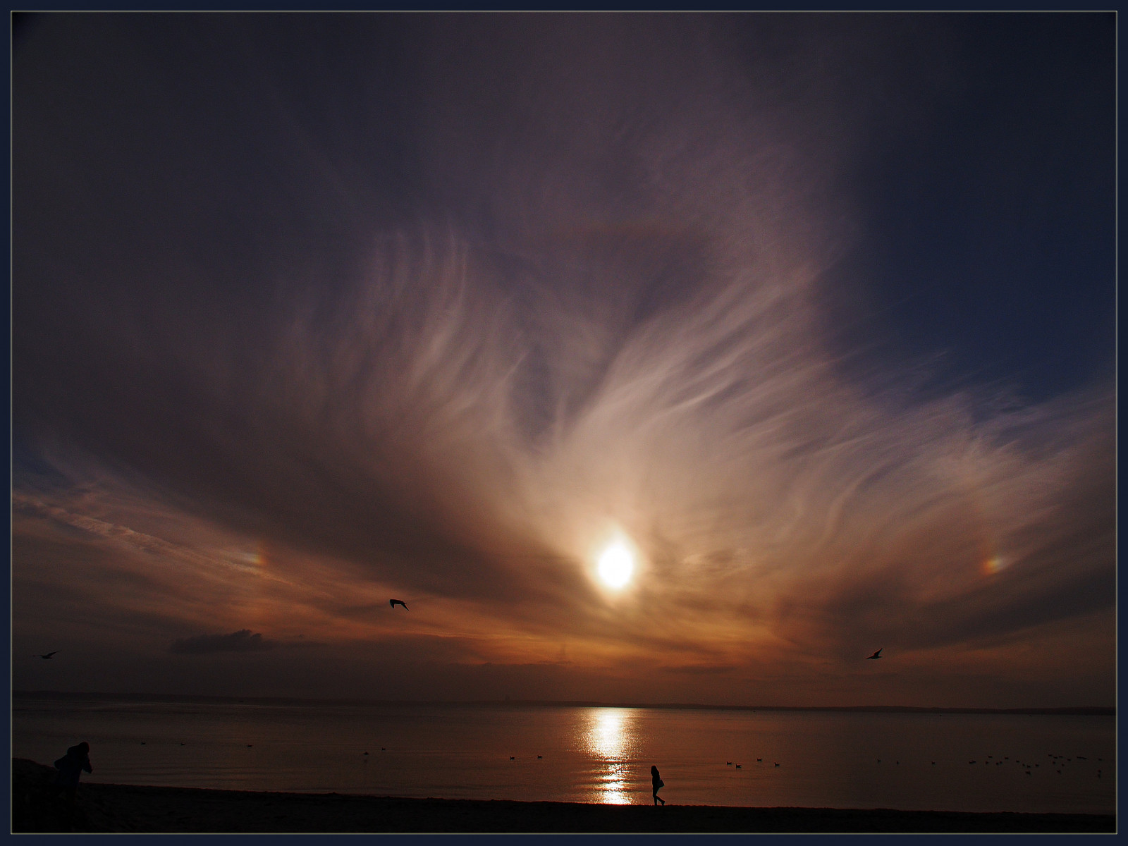 Bakgrundsbilder : solljus, solnedgång, hav, reflexion, himmel ...