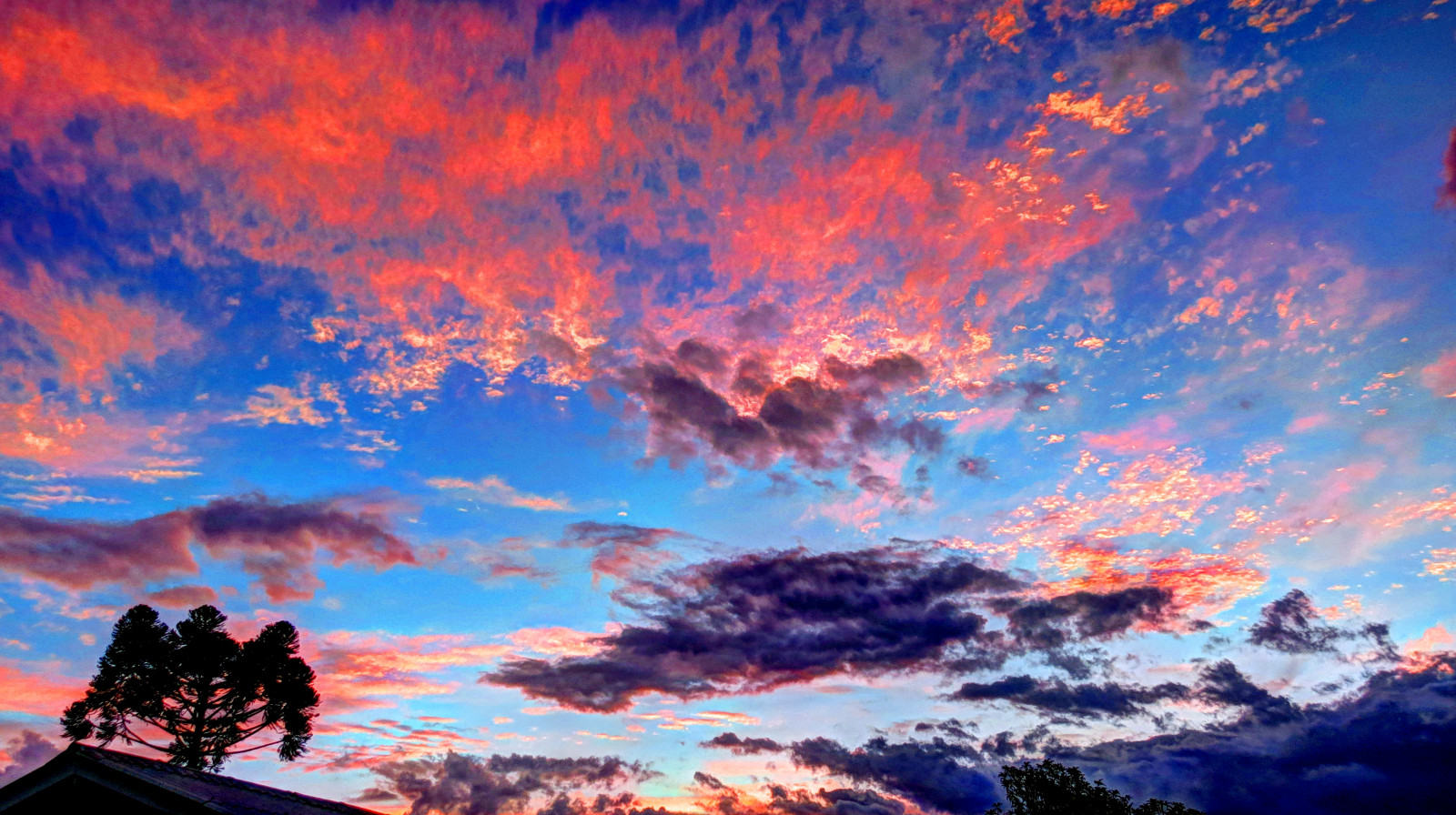 Tapety : nebe, mrak, odlesk, Příroda, červená obloha v dopoledních ...