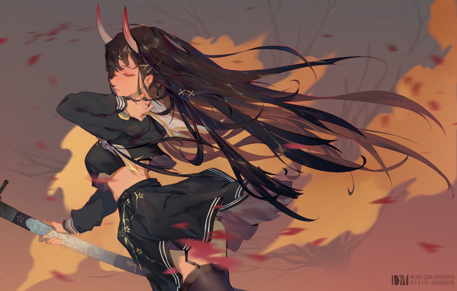 Sfondi : capelli lunghi, capelli neri, anime girls 2000x1275 - FISHMR13 ...