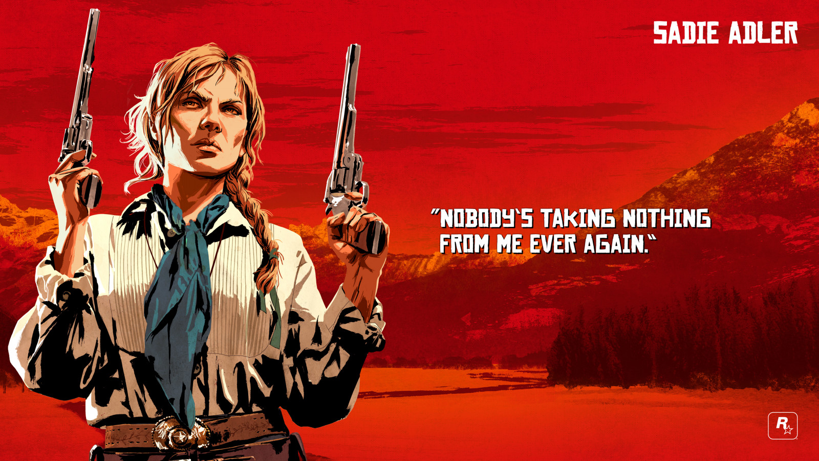 Tapety : Red Dead Redemption 2, Rockstar Games, Sadie Adler, revolver ...