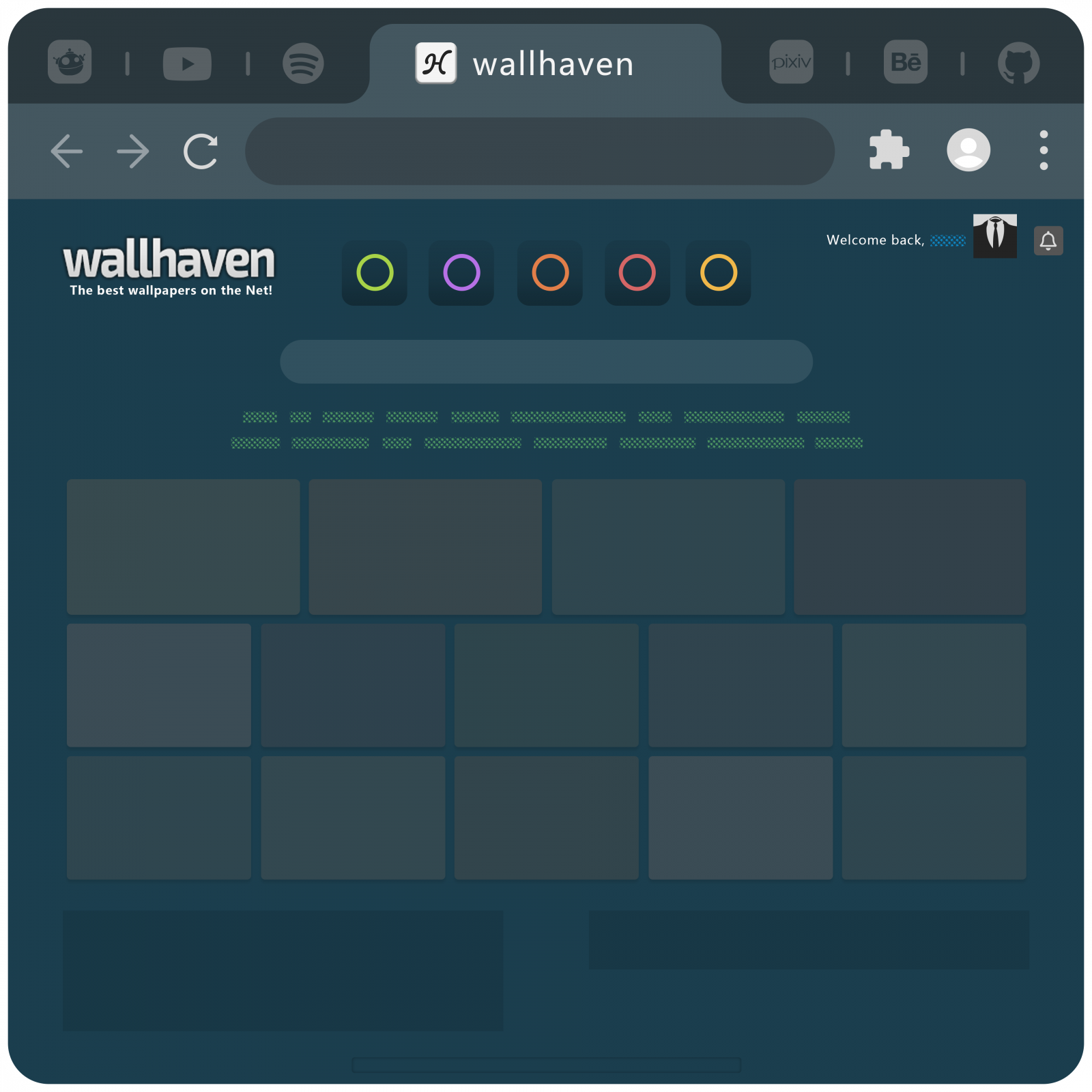Wallpaper : wallhaven, logo, freepik, YouTube, Spotify, Pixiv, behance ...