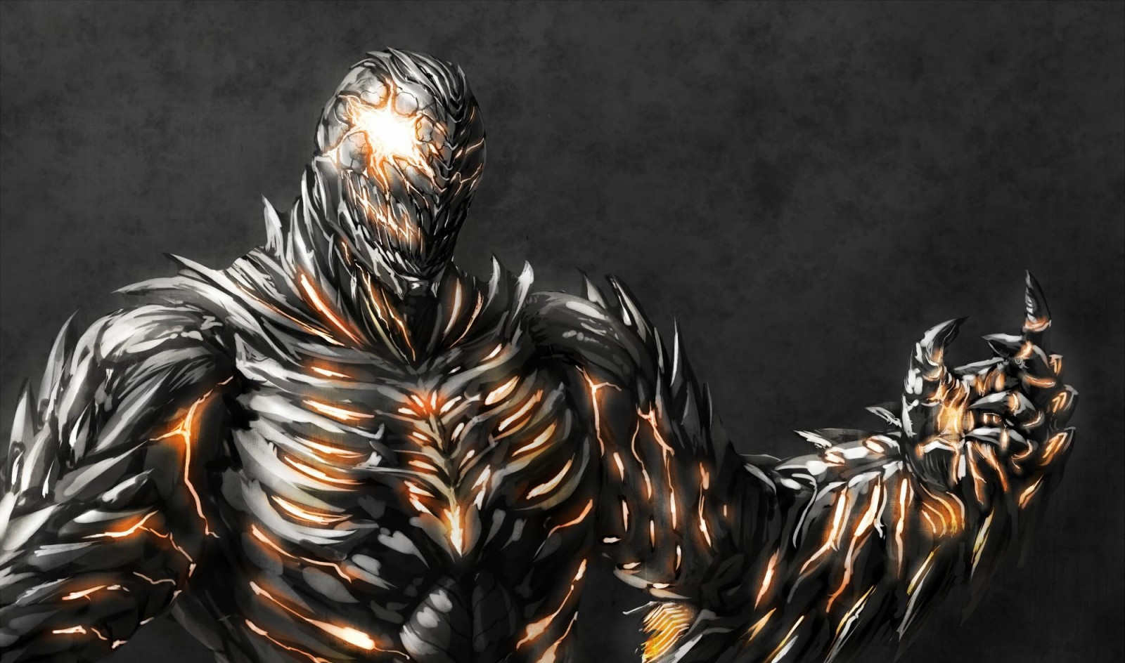 วอลเปเปอร์ : มอนสเตอร์, เหล็ก, มือ, แตก, ไฟ 2000x1180 - wallpaperUp ...