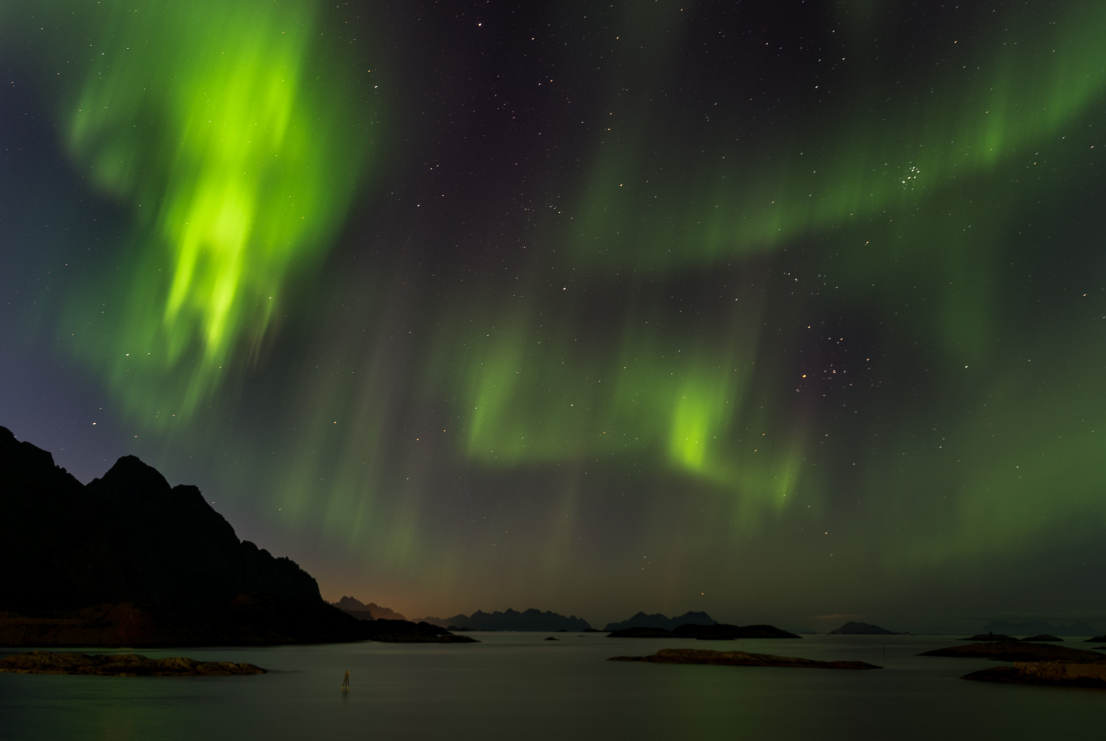 Tapety : krajina, světla, hory, noc, voda, Příroda, nebe, anděl ...