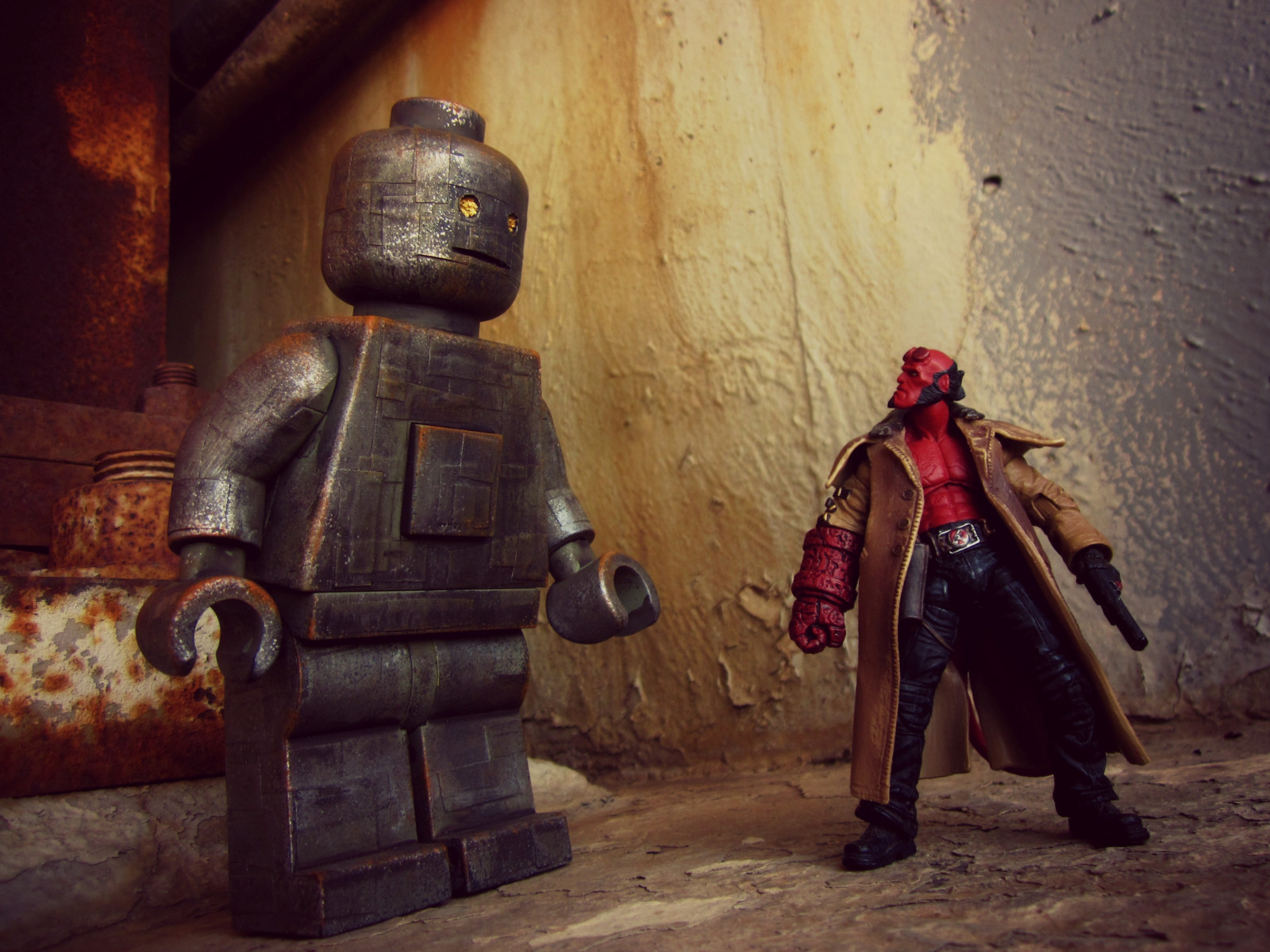 Wallpaper : toys, LEGO, actionfigures, Hellboy, songs, bprd, mezco ...
