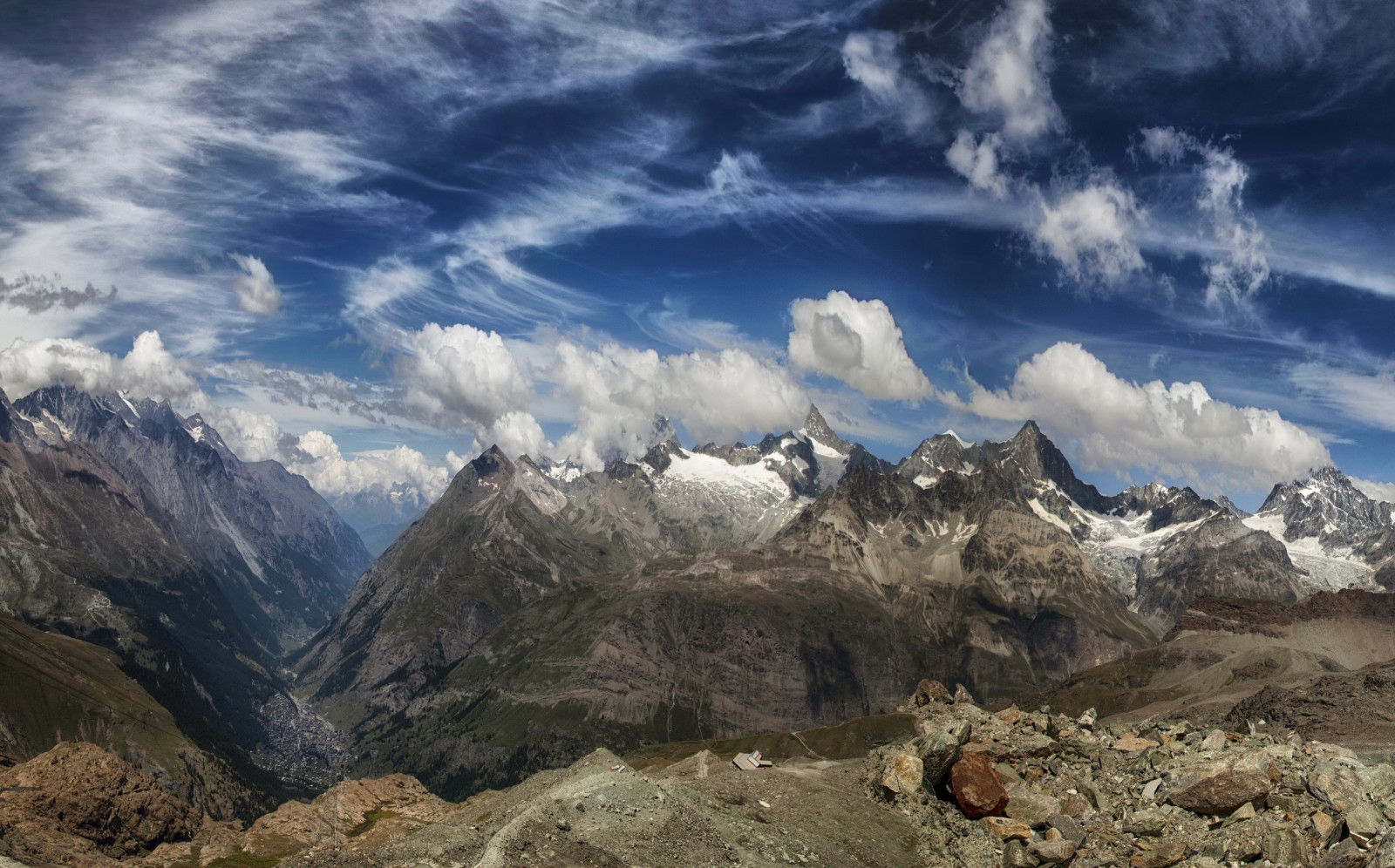 Wallpaper : pemandangan, langit, salju, awan-awan, lembah, melewati ...