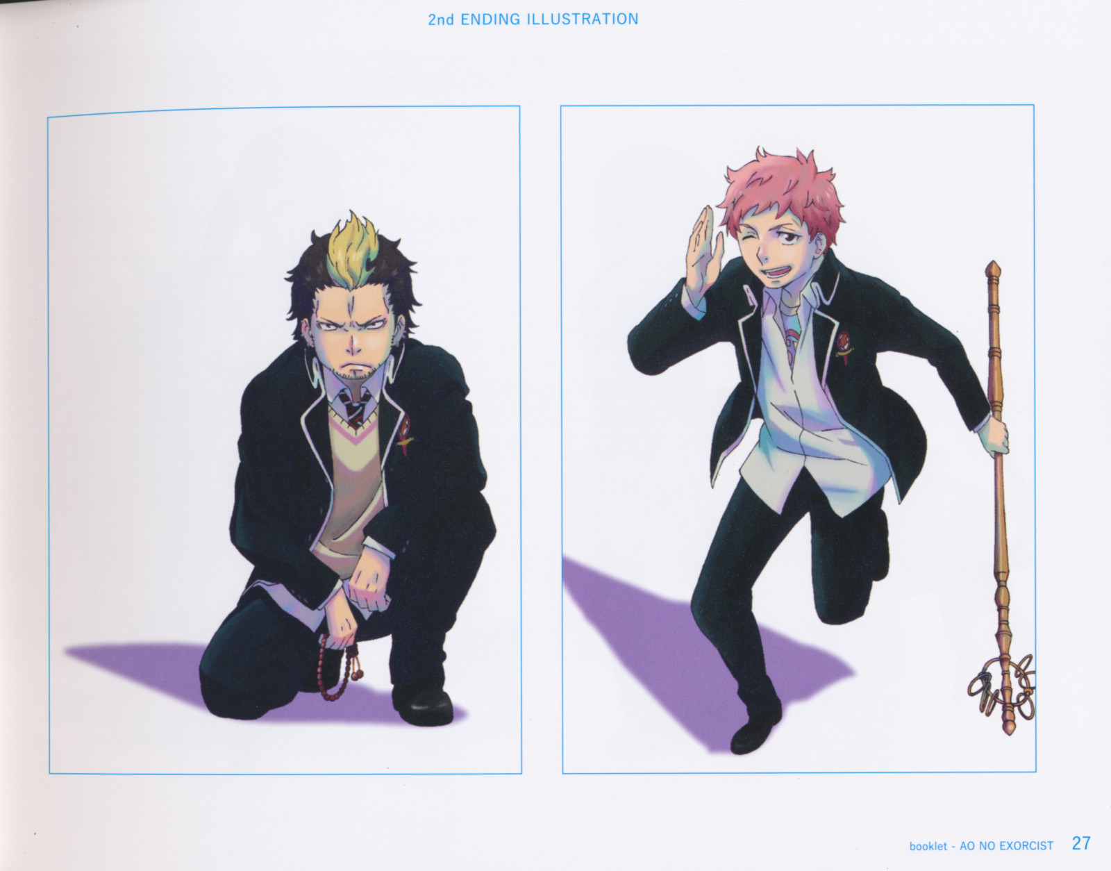 Wallpaper : Blue Exorcist, Suguro Ryuji, Shima Renzou 4155x3257 ...