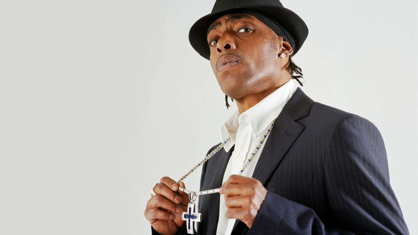 Wallpaper : coolio, chain, cross, suit, hat 1920x1080 - wallup - 744408 ...