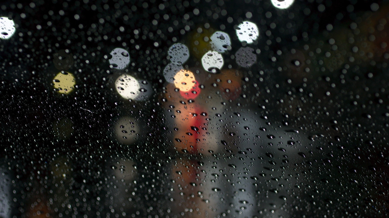 Wallpaper Snow Rain Bokeh Water On Glass Freezing Weather