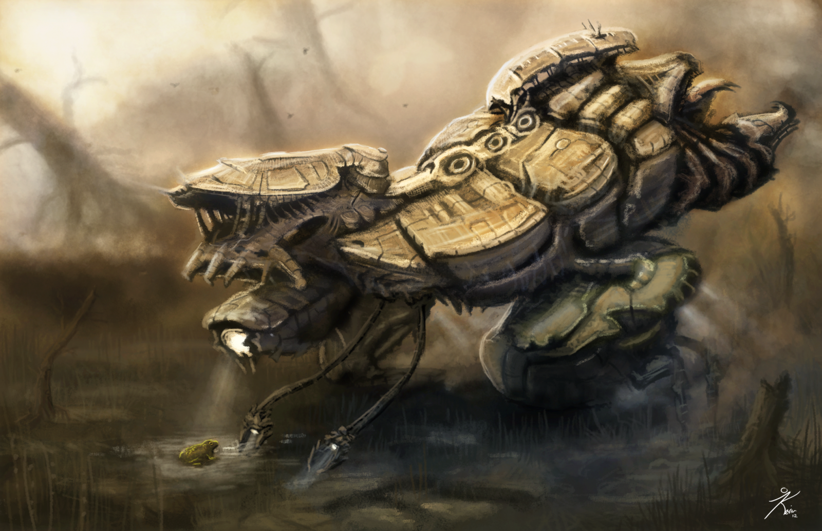 วอลเปเปอร์ : สิ่งมีชีวิต, ปลัก, กบ, เครื่อง, ศิลปะจินตนาการ 2040x1320 ...