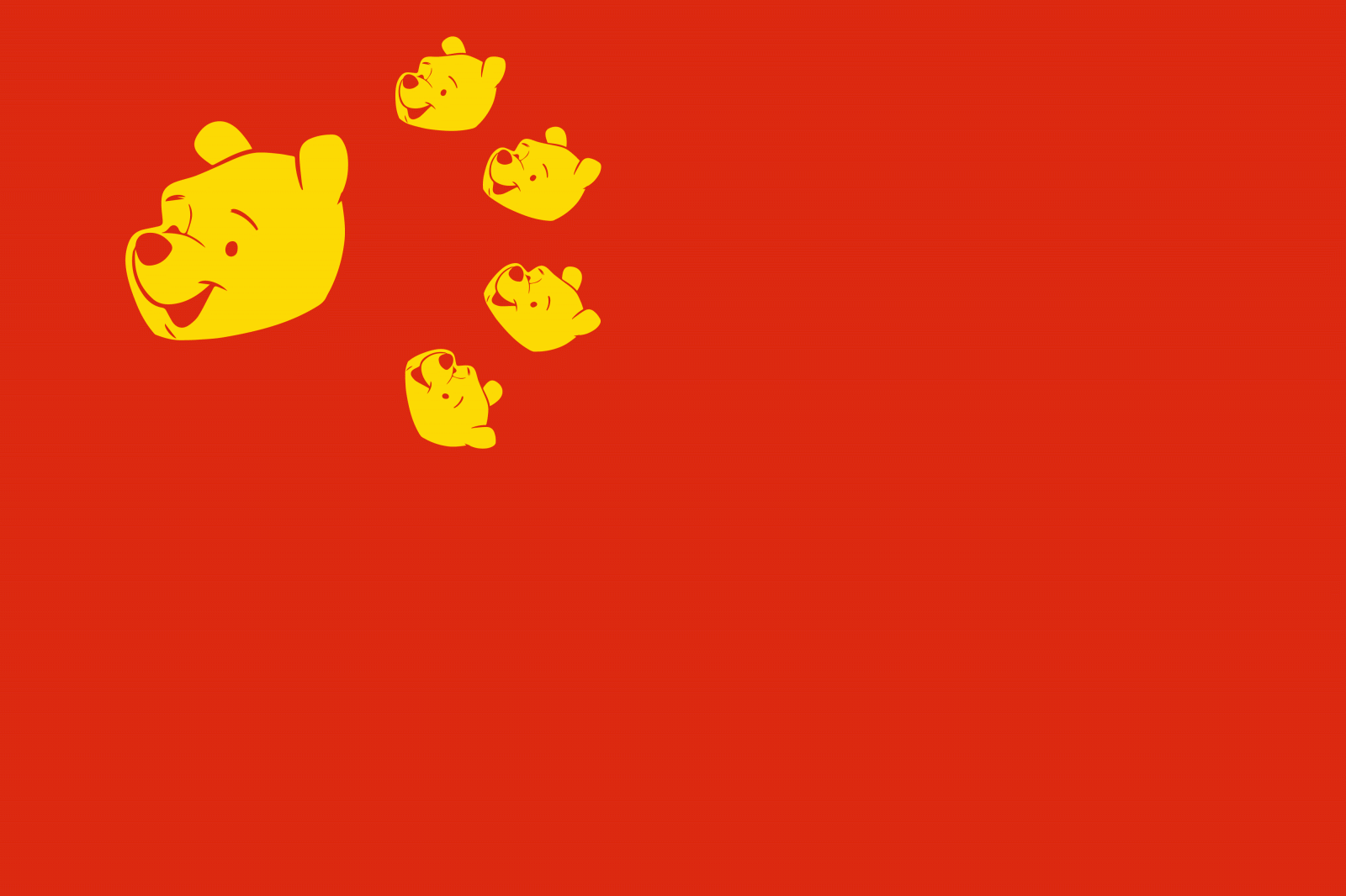 Hình nền : hài hước, Nhại lại, Cờ, Trung Quốc, Chinese flag, Winnie the ...