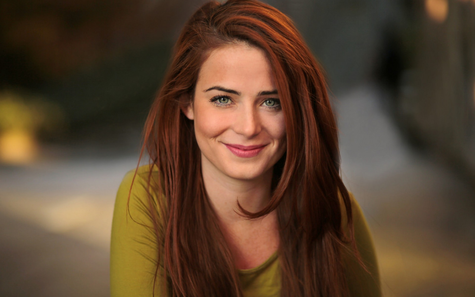 Wallpaper Face Women Redhead Model Depth Of Field Eyes Long